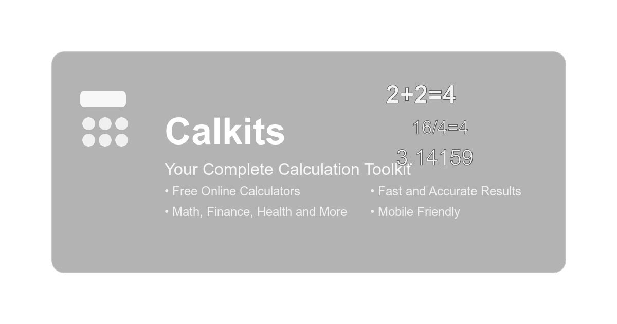 Area Calculator - Calculate Area of Shapes | Free Geometry Tool - Calkits